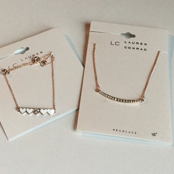 LC Lauren Conrad | Jewelry | Lc Lauren Conrad Necklace Bracelet | Poshmark